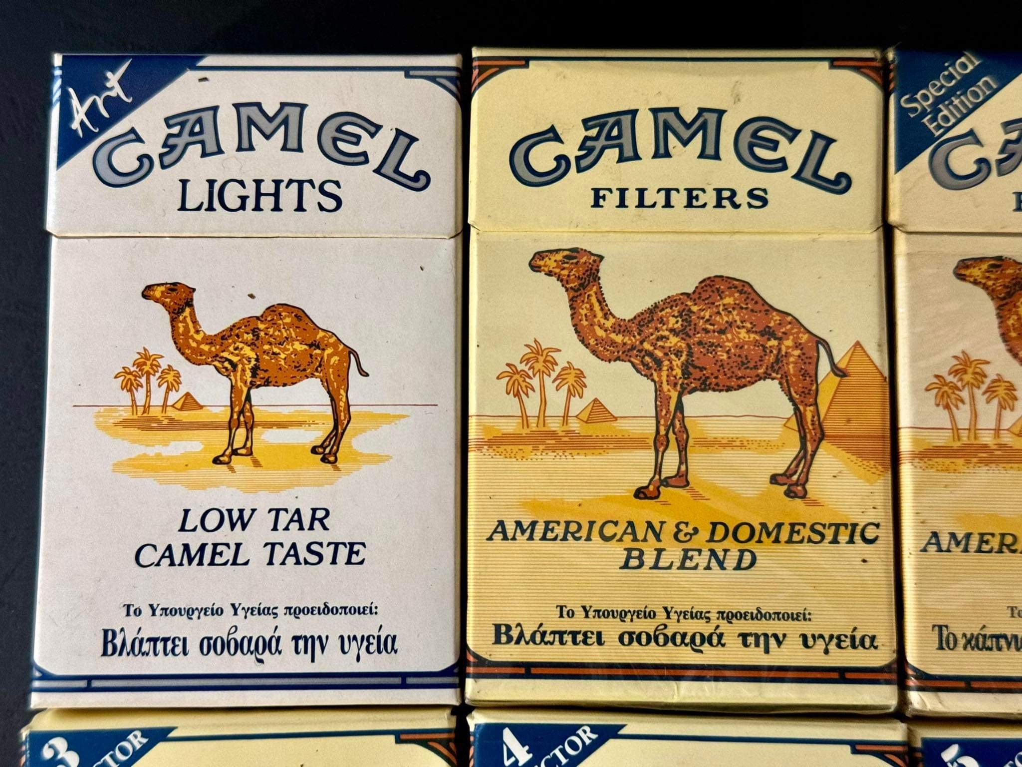 Vintage CAMEL Cigarettes Lot of 8 Empty Packets for Collection - Etsy
