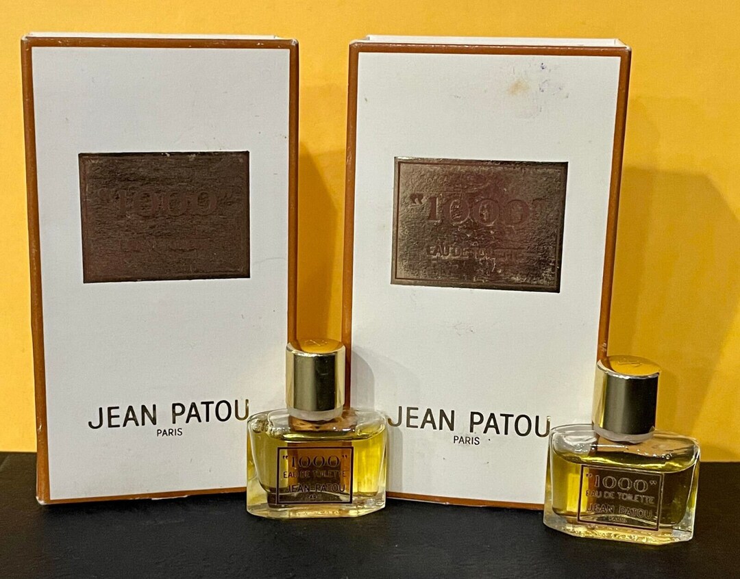 Vintage Eau De Toilette 1000 by JEAN PATOU Lot of 2, Old Formula Miniatures 2ml - Etsy