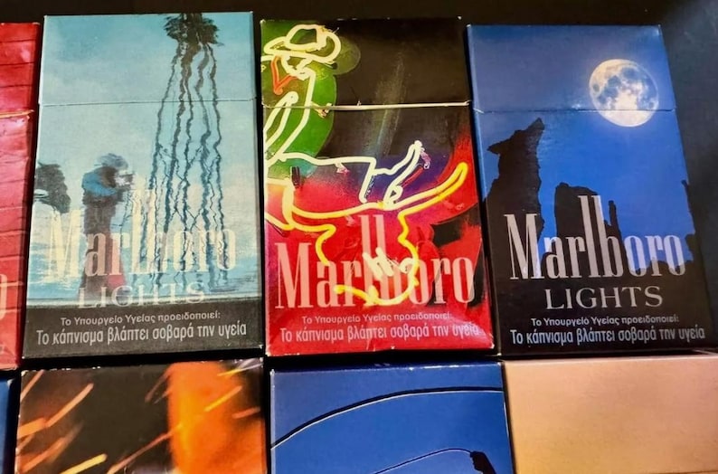 Vintage MARLBORO Cigarettes Lot of 10 Empty Packets for Collection - Etsy