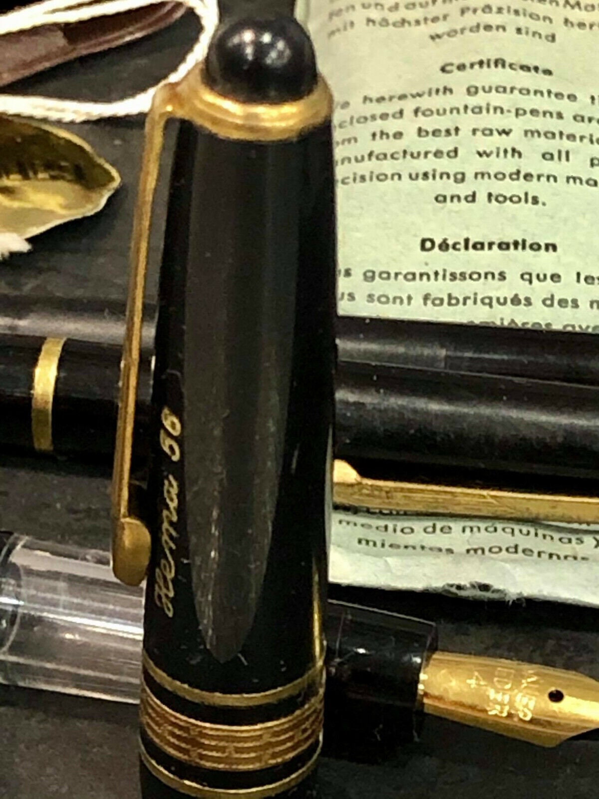 Vintage DAUER FEDER 4 HEMA 56 Set Fountain Pen, Pen Pencil Untested N0S ...