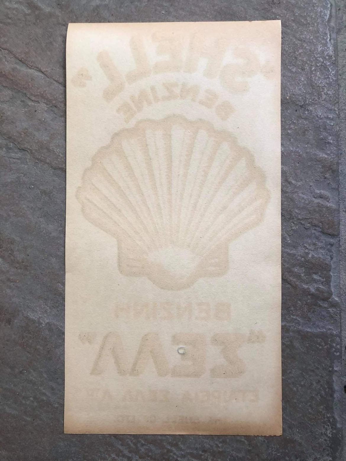 Sign - Advert Greek Version of a Shell Tractor Oil Label - Shell - 1930 ...