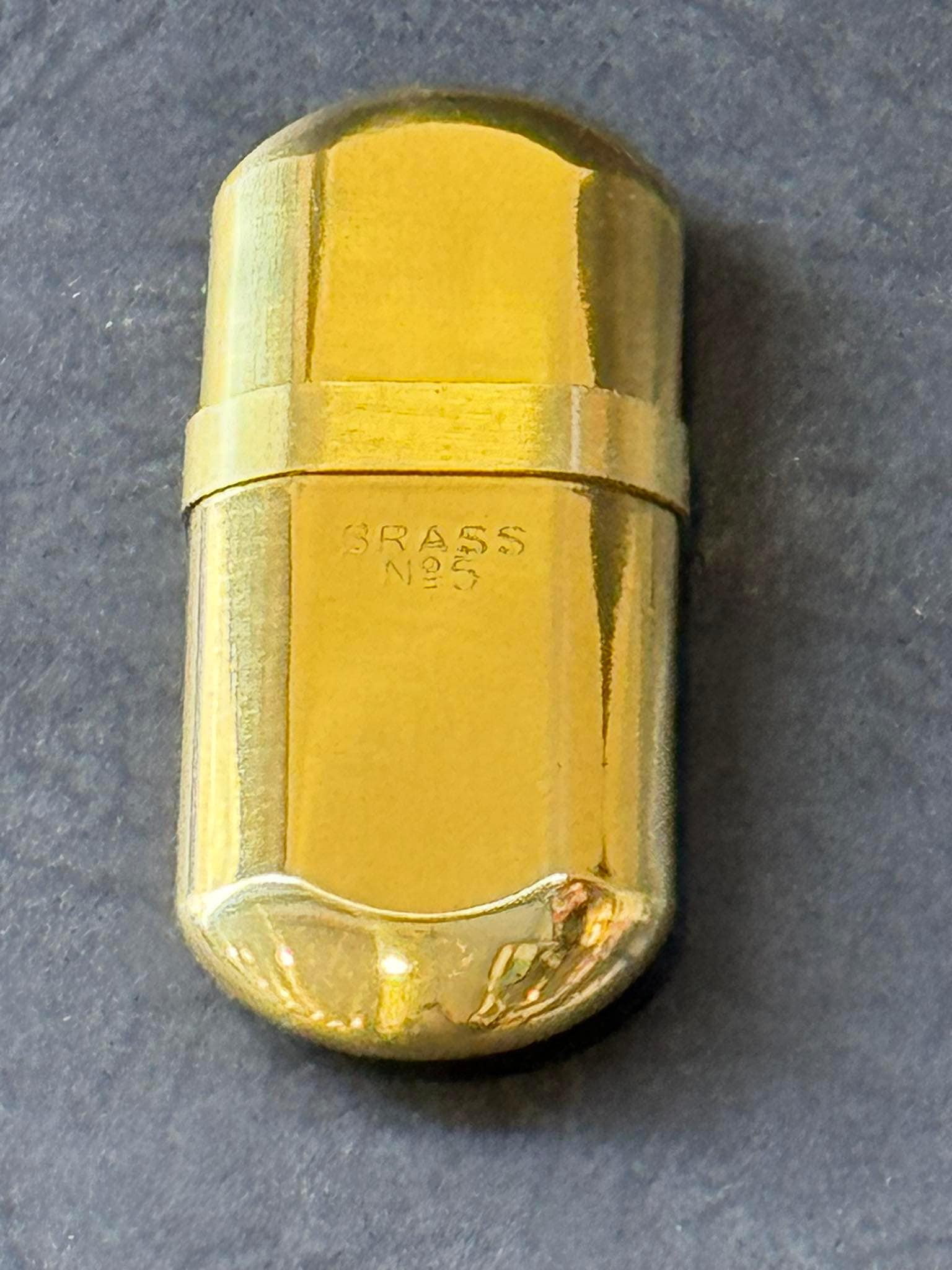 Vintage BRASS No 5 Trench Petrol Cigarette Lighter, Unused With New ...