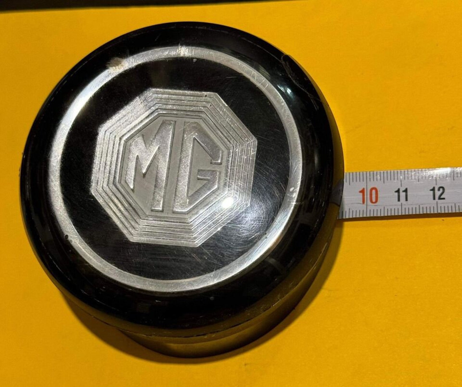 Vintage Original MGA Roadster MG Coupe Steering Wheel Center Cap Horn ...