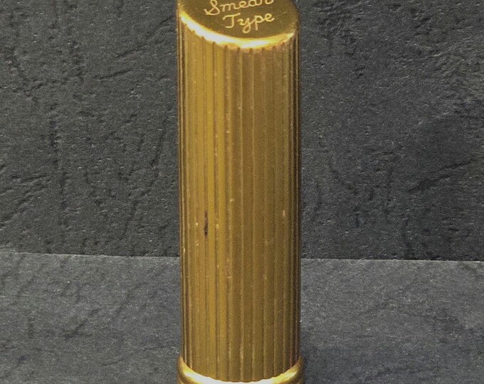Vintage Lipstick, Revlon Non Smear Type, Gold Tone Metal Lipstick Case ...