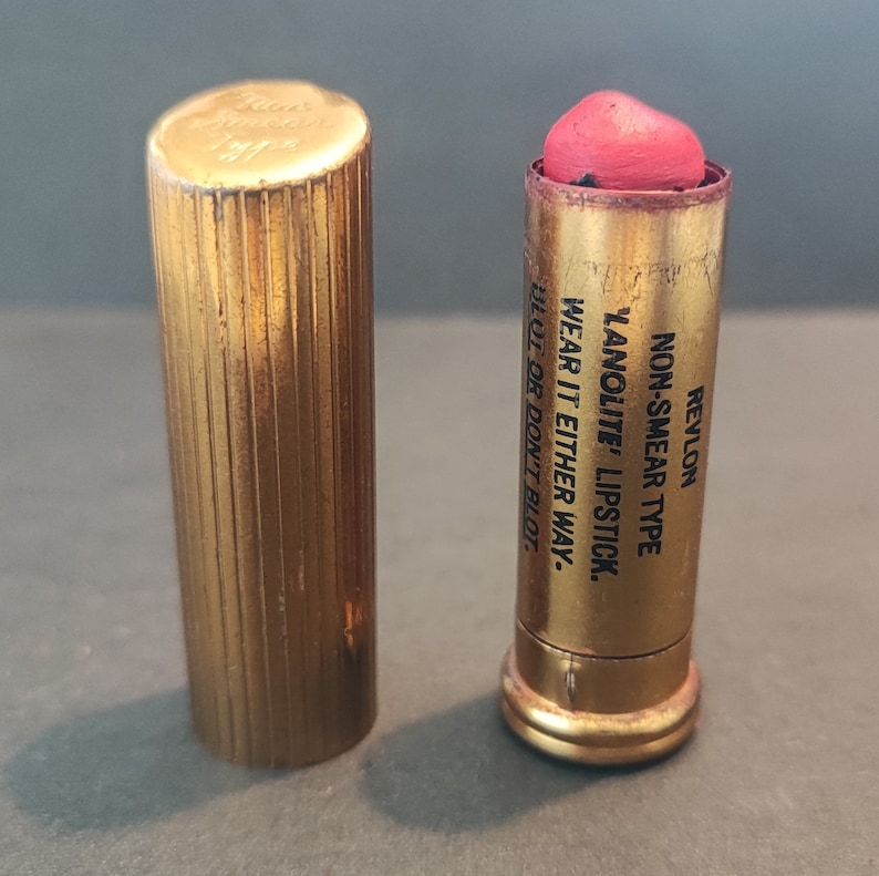 Vintage REVLON Non Smear Type Lipstick ''BRAVO'' used - Etsy