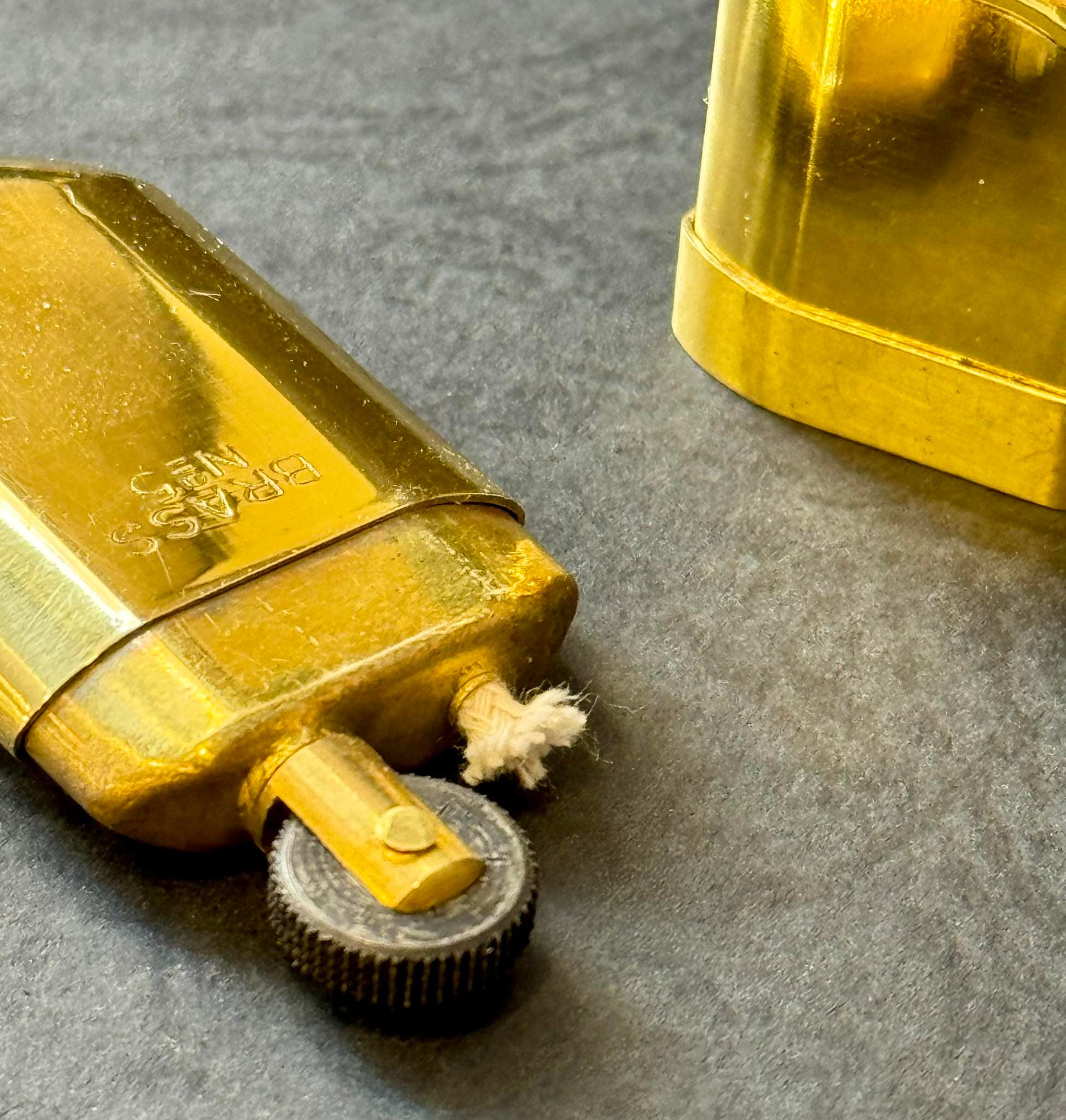 Vintage BRASS No 5 Trench Petrol Cigarette Lighter, Unused With New ...