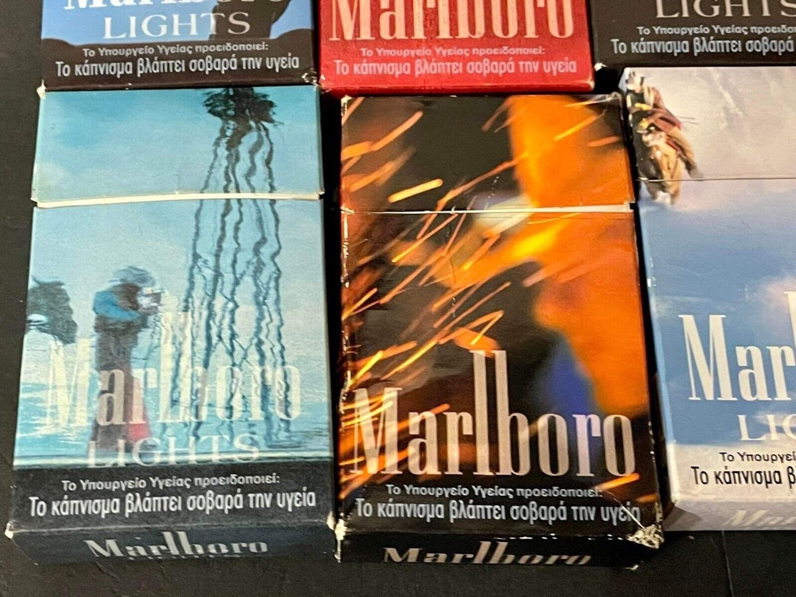 Vintage MARLBORO Cigarettes Lot of 8 Empty Special Edition Packets for ...
