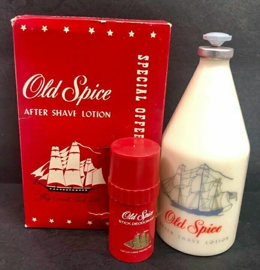 Vintage After Shave OLD SPICE by SHULTON, Old Formula,140cc, Unused in ...