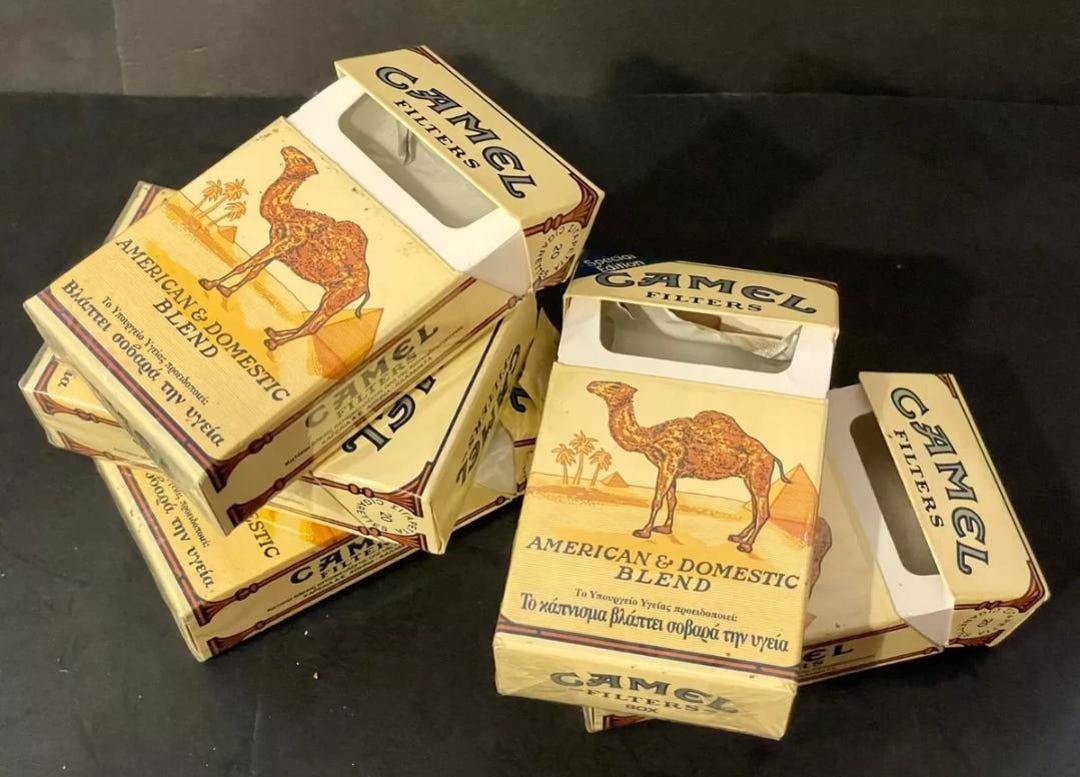 Vintage CAMEL Cigarettes Lot of 5 Empty Packets for Collection - Etsy