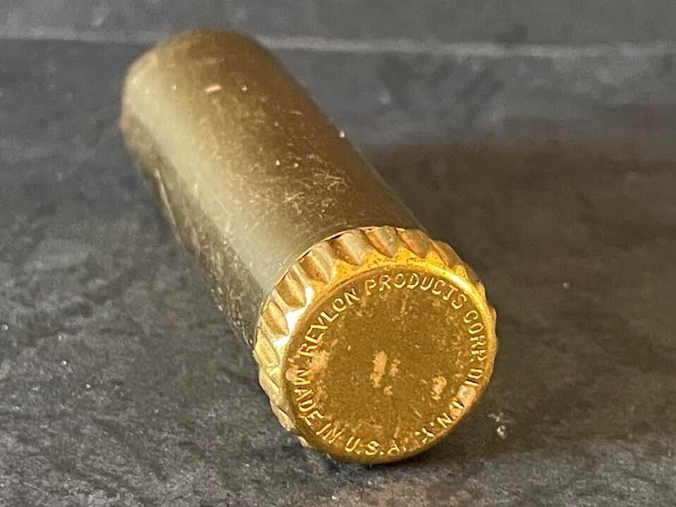 Vintage 1960s Brass Cased Bullet Shaped Revlon Products Lipstick used ...