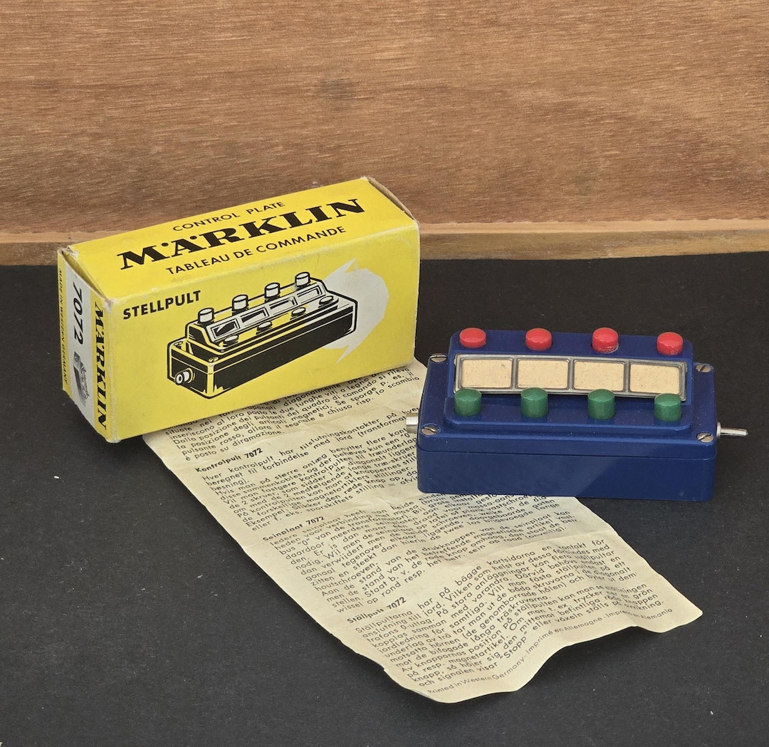 Märklin 7072 Control Panel 4 Switches in Original Packaging Made in ...