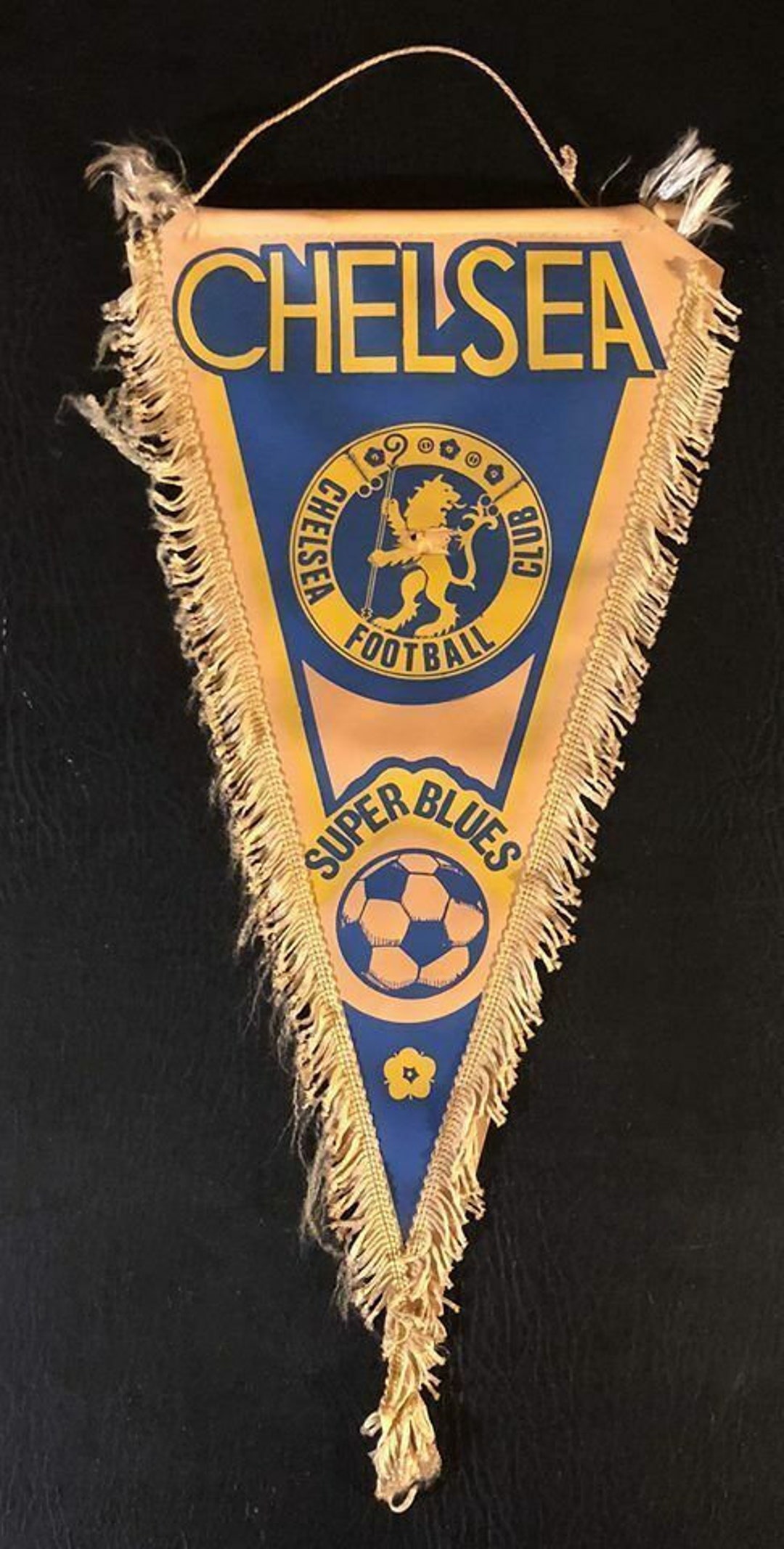 Vintage CHELSEA FC Football Soccer English Pennant Flag - Etsy