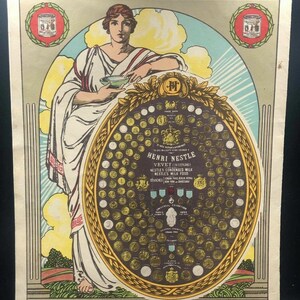 Nestle & Anglo Swiss Condensed Milk Co, Litho Adv. LA LAITIERE Valse ...