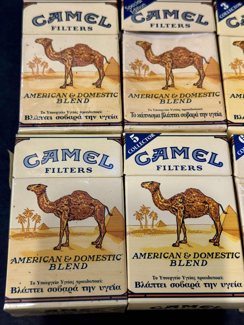 Vintage CAMEL Cigarettes Lot of 8 Empty Packets for Collection - Etsy