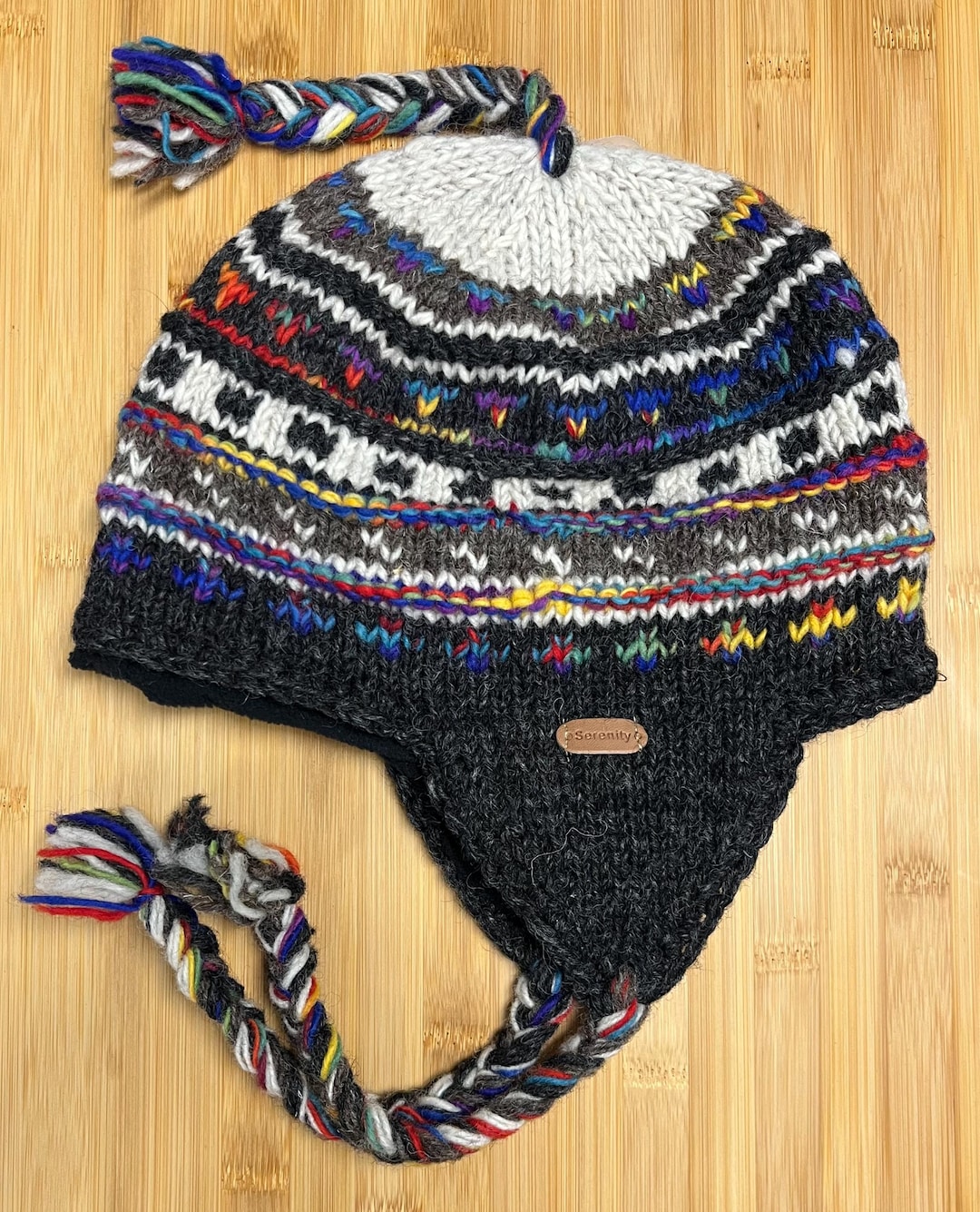 Sherpa Hats With Ear Flaps and Fleece Lining, Hand Knitted From Nepal ...
