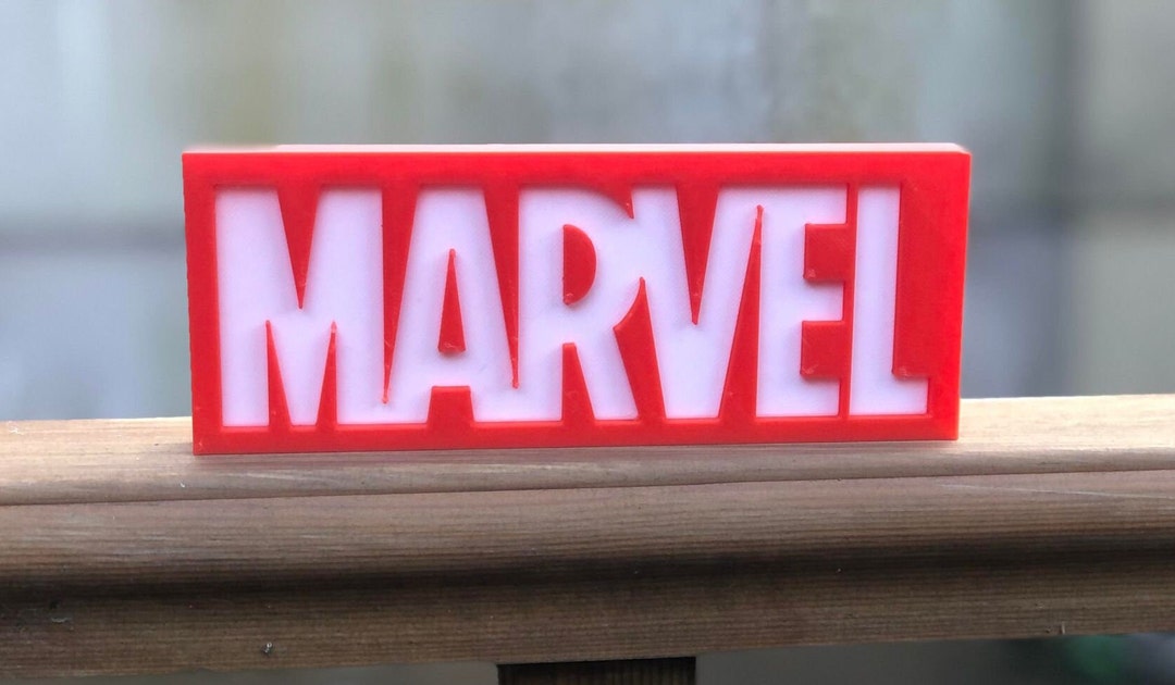 Marvel Logo Sign 3D Print Art Decor Gift/gifs for - Etsy
