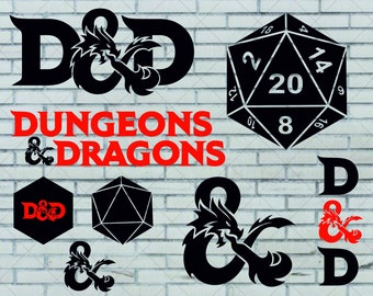 Dungeons and Dragons Svg - Etsy