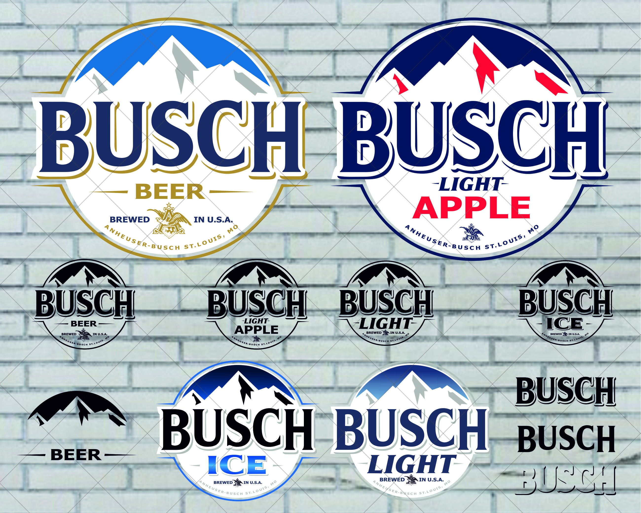 Busch Svg Bundle Busch Lignt Svg Busch Apple Svg Busch Beer - Etsy Canada