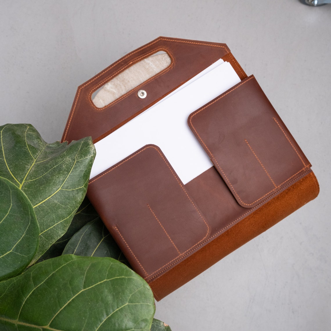 Personalized Document Holder, Leather Document Folder, Document Case ...