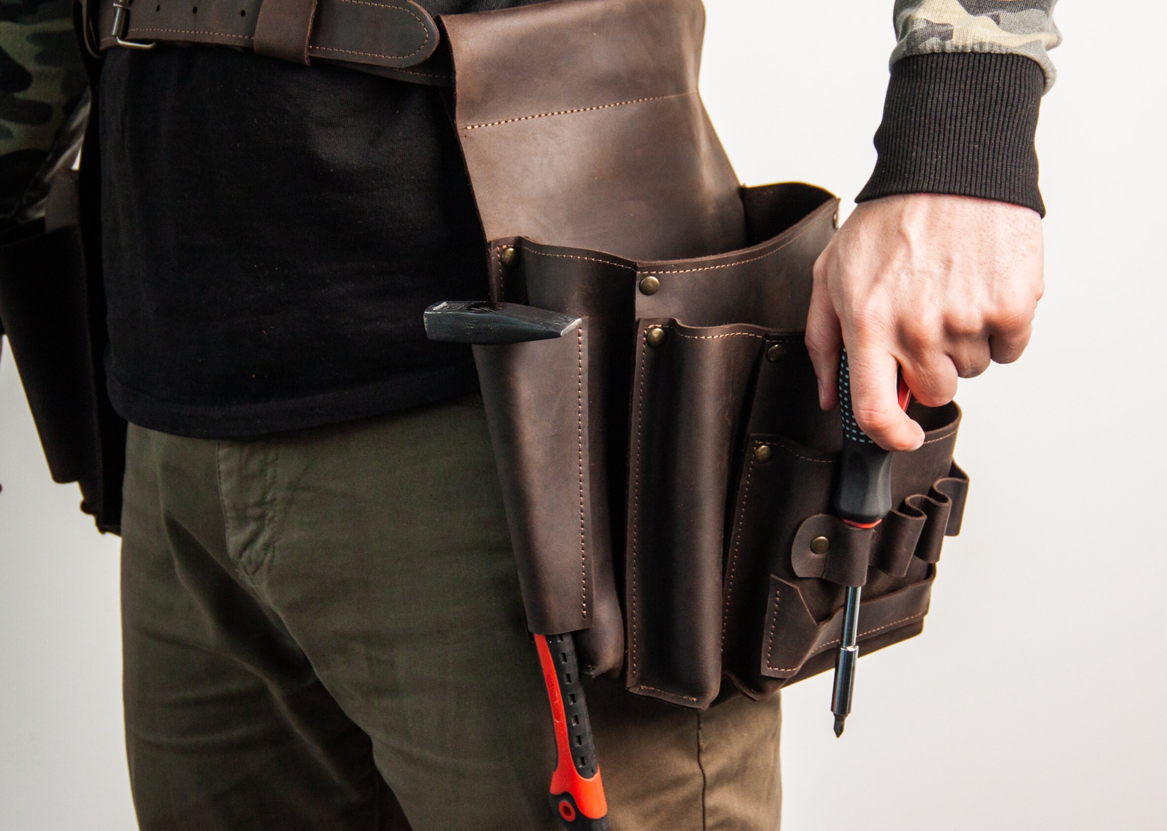 Professional Carpenter Leather Tool Belttool Belt With - Etsy