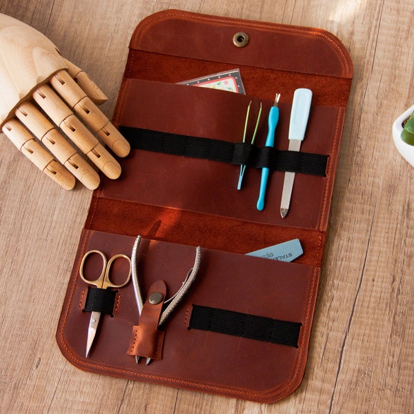 Leather Manicure Case - Etsy