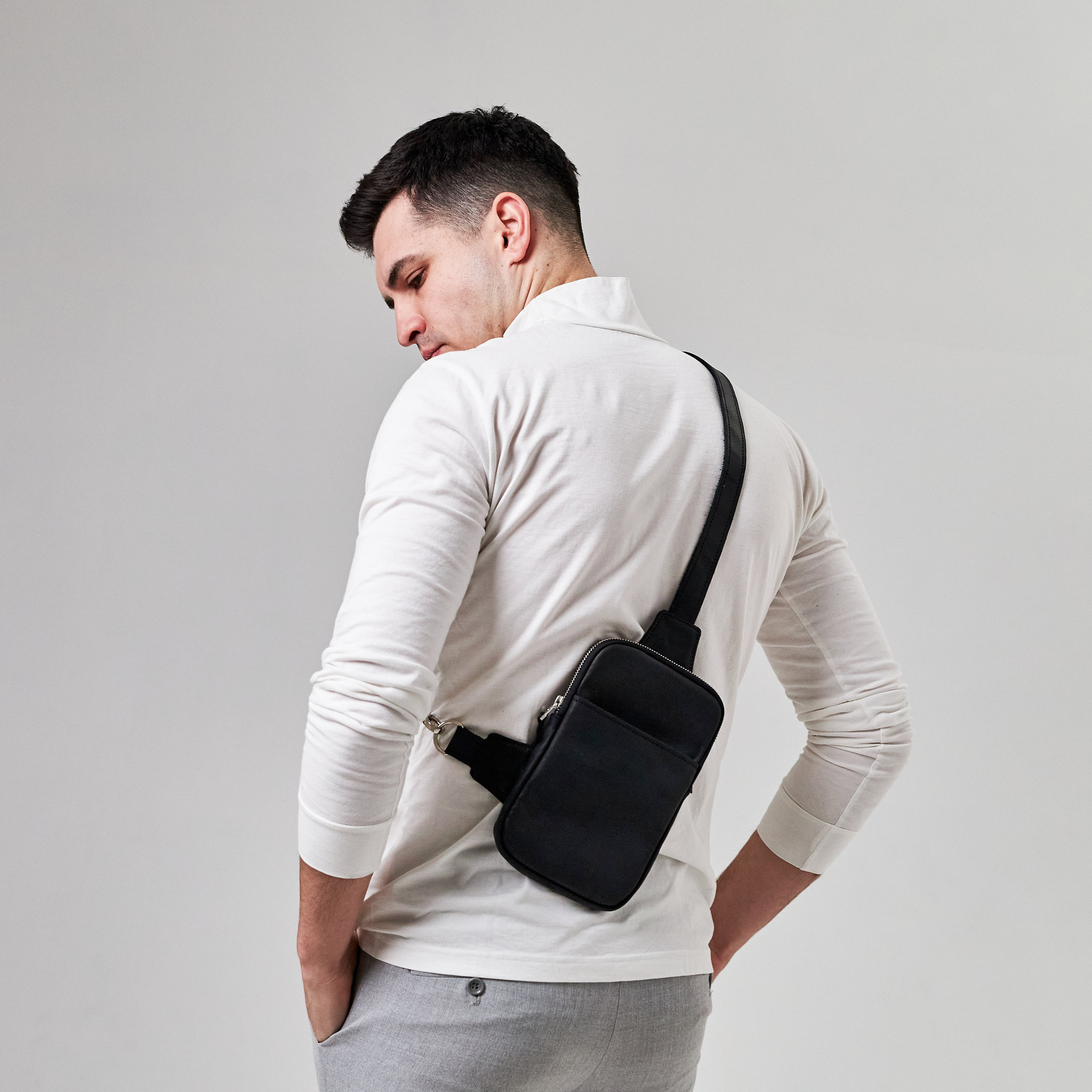 Leather Crossbody Bag for Men Personalized Crossbody Bag - Etsy