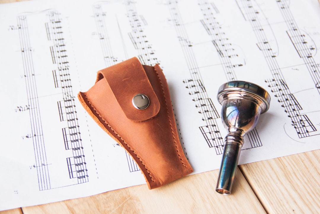 Leather Mouthpiece Holder,trombone Mouthpiece Case,trumpet Mouthpiece ...