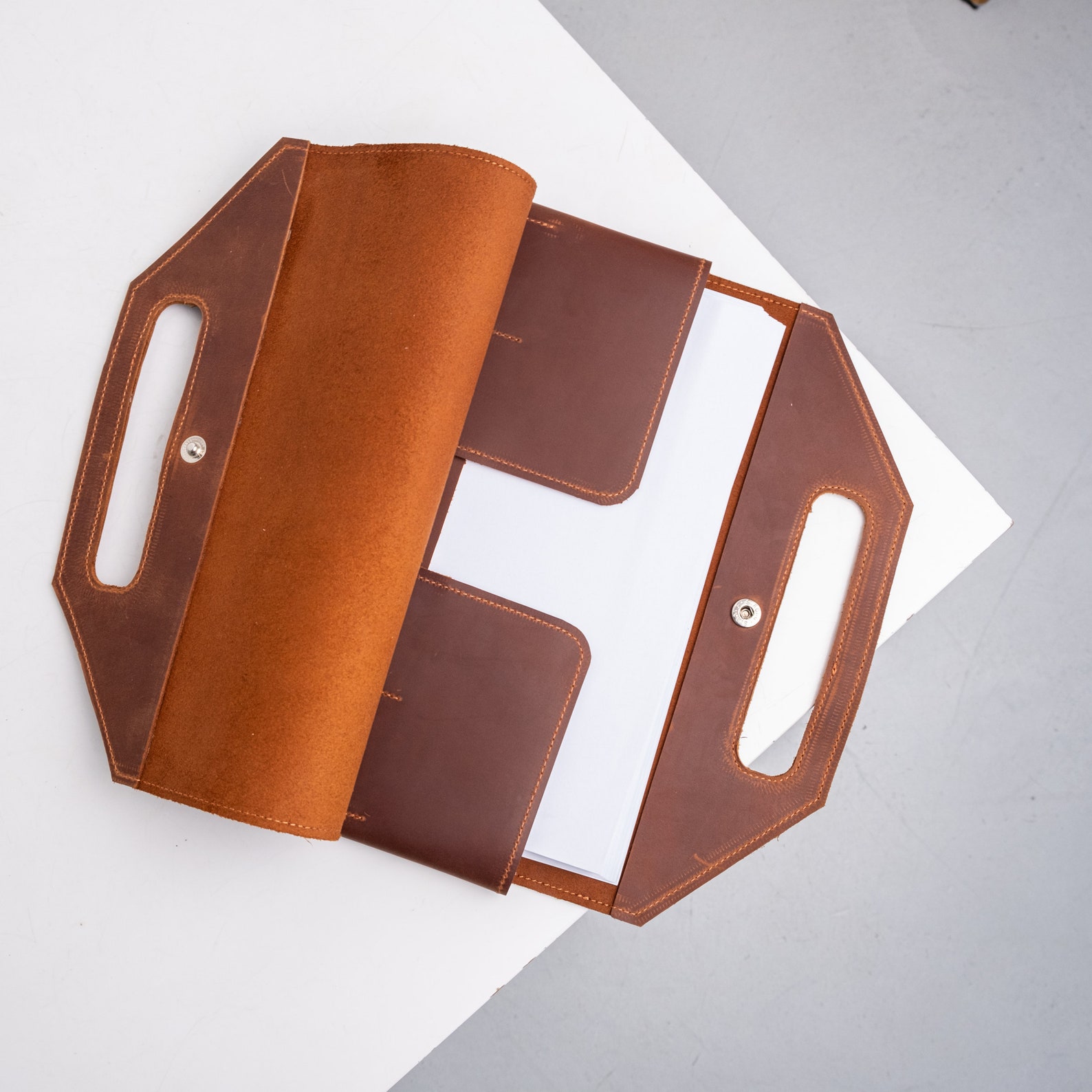 Personalized Document Holder, Leather Document Folder, Document Case ...