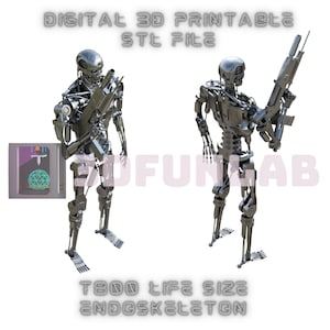 Terminator T800 Endoskeleton Real Detail High Quality Life-size 3D ...