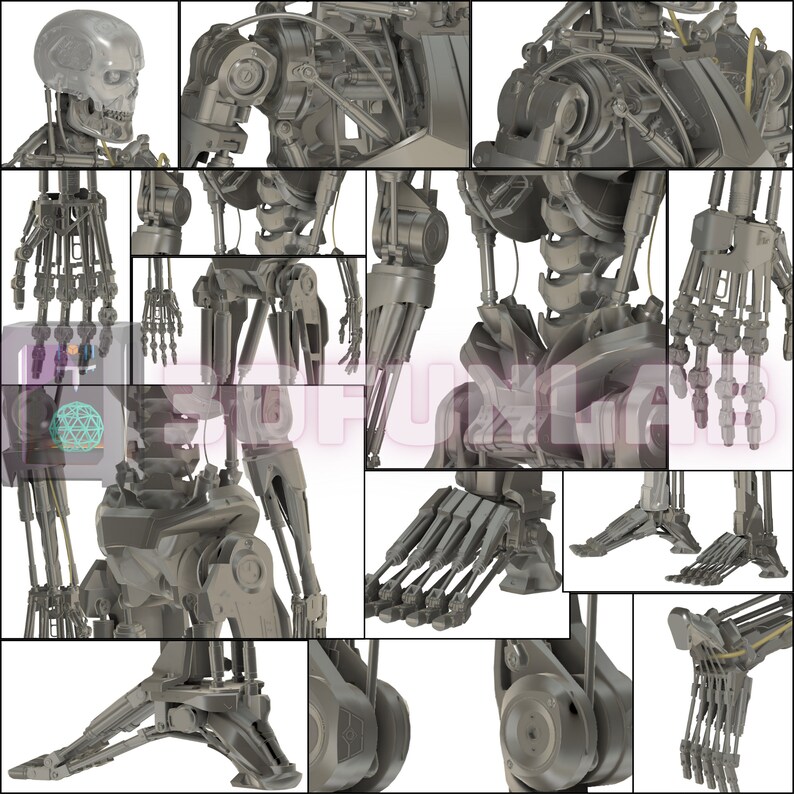 Terminator T800 Genisys Endoskeleton, Real Details, Life Size, Assembly ...