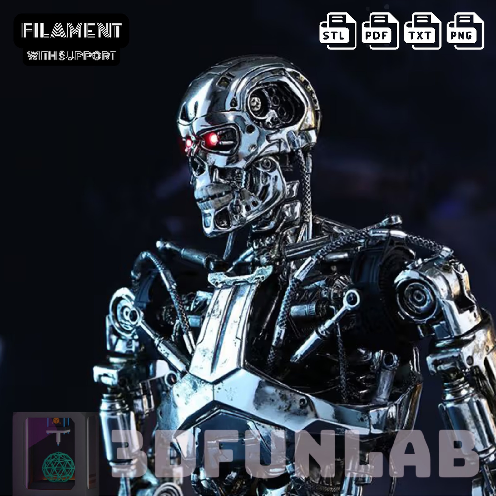 Terminator T800 Genisys Endoskeleton, Real Details, Life Size, Assembly ...