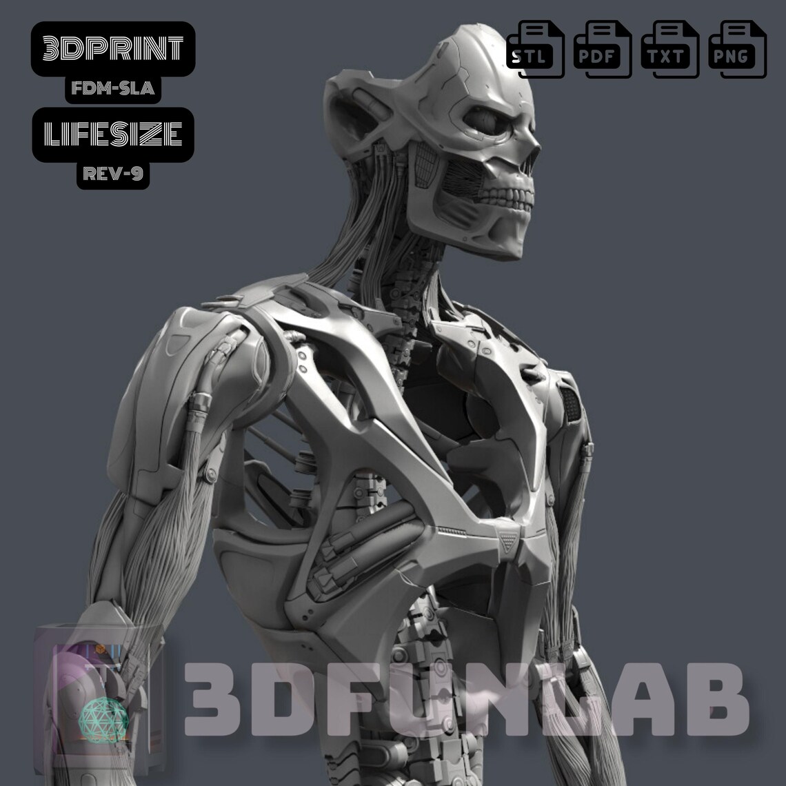 Terminator Rev-9 Endoskeleton, Real Details, Life Size, Assembly ...