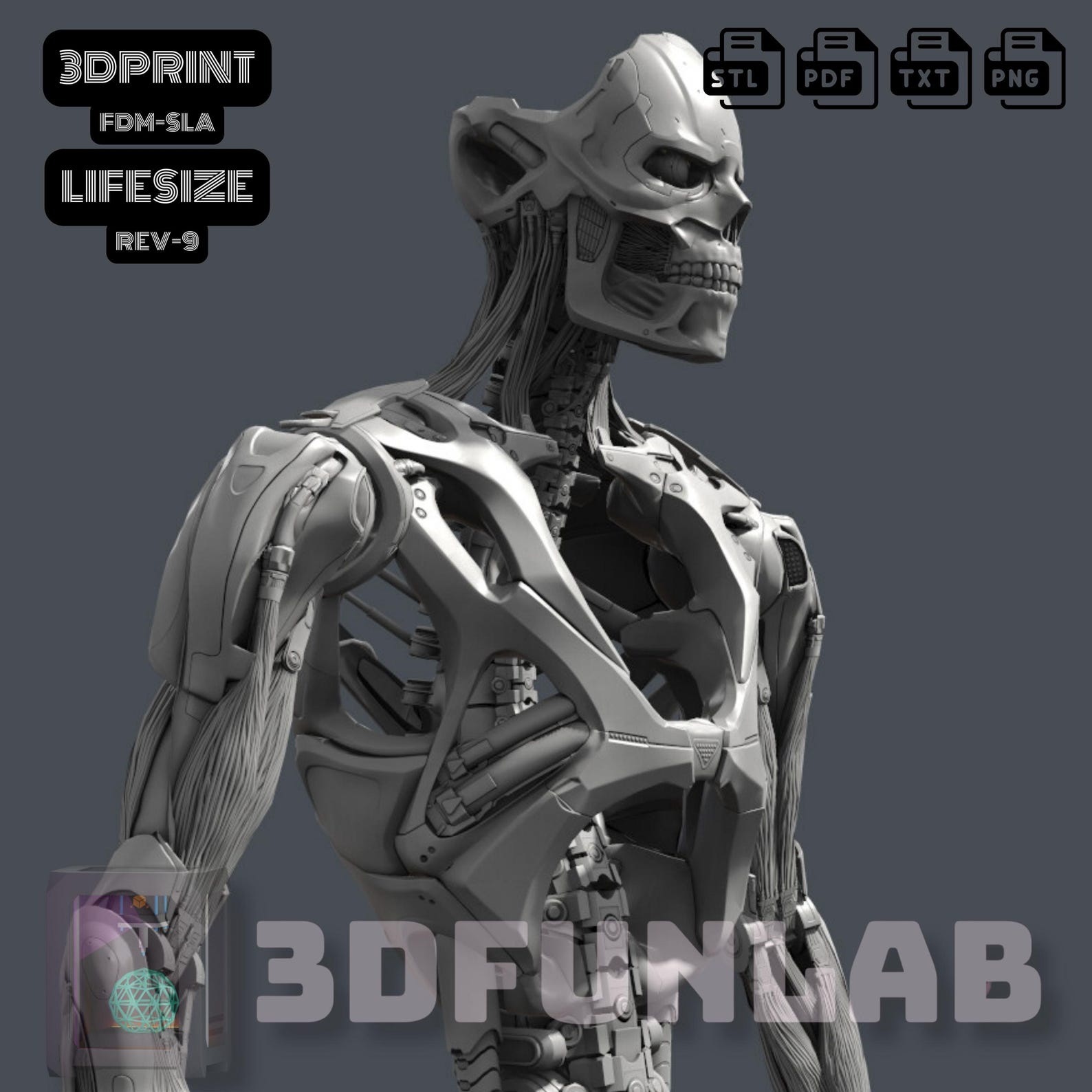 Terminator Rev-9 Endoskeleton, Real Details, Life Size, Assembly ...