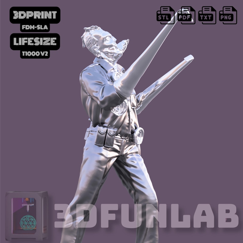 Terminator T1000 V2, 3D Figurine, Real Details, Life Size, Professional ...