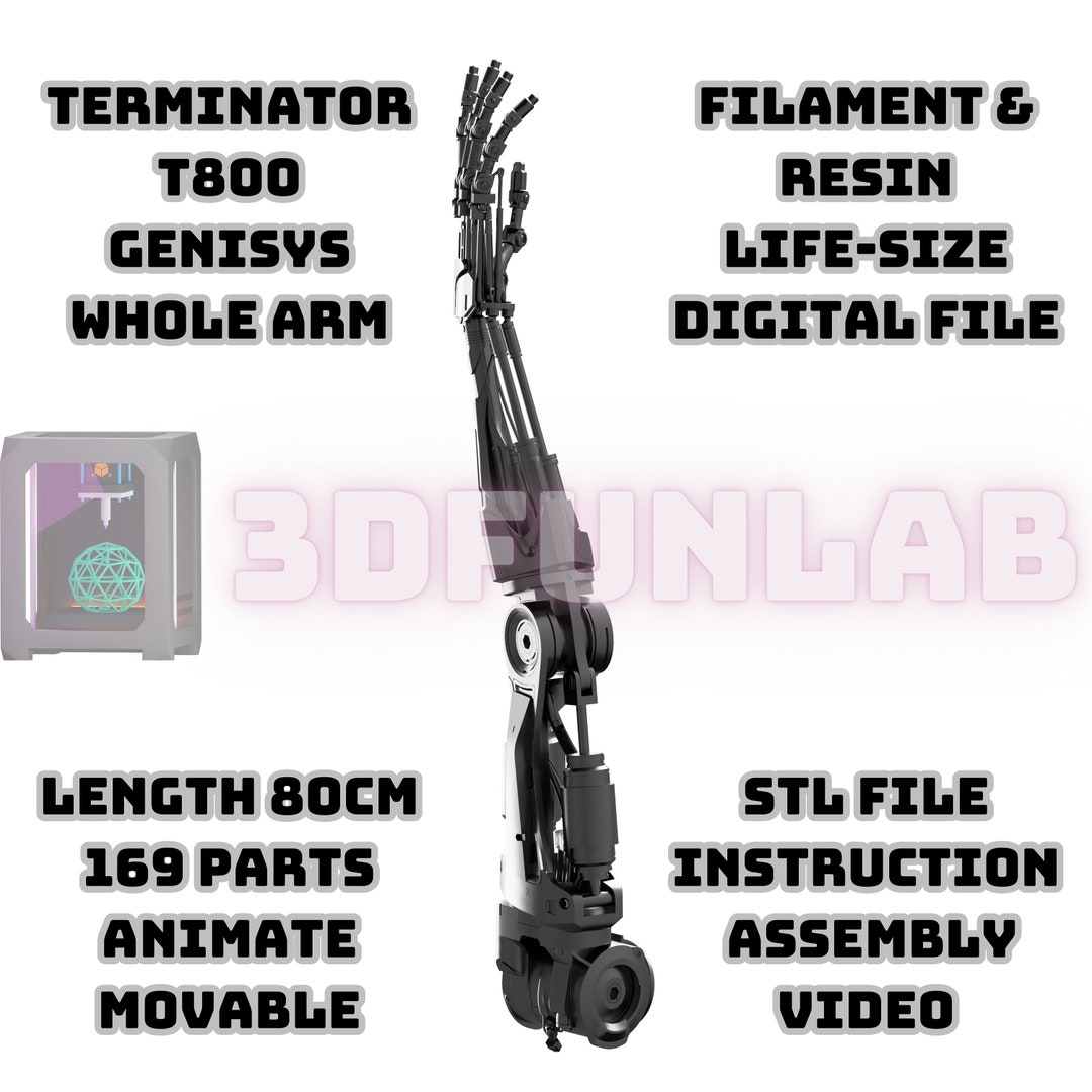 Terminator T800 Genisys Whole Arm, Real Details, Life Size 80 Cm ...