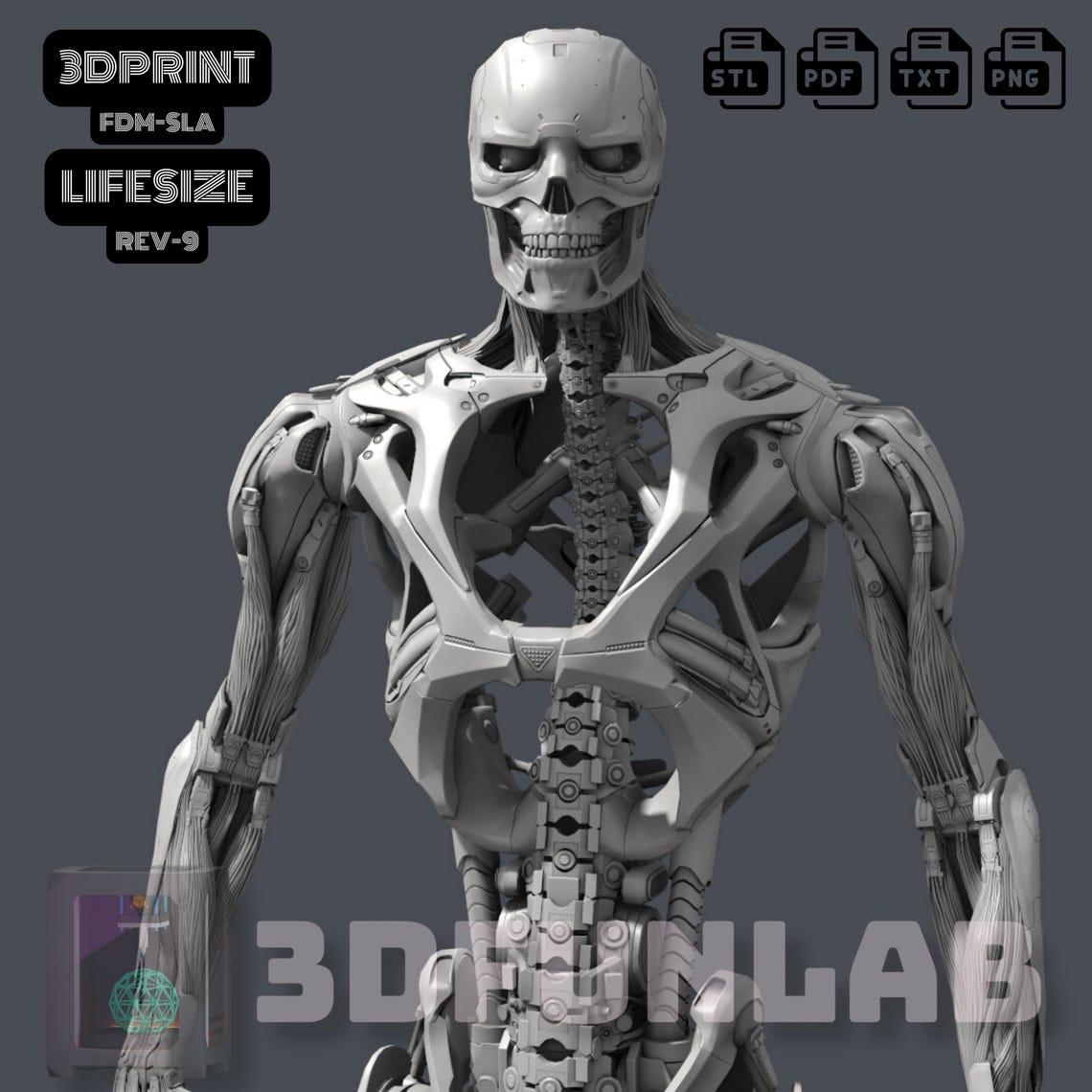 Terminator Rev-9 Endoskeleton, Real Details, Life Size, Assembly ...