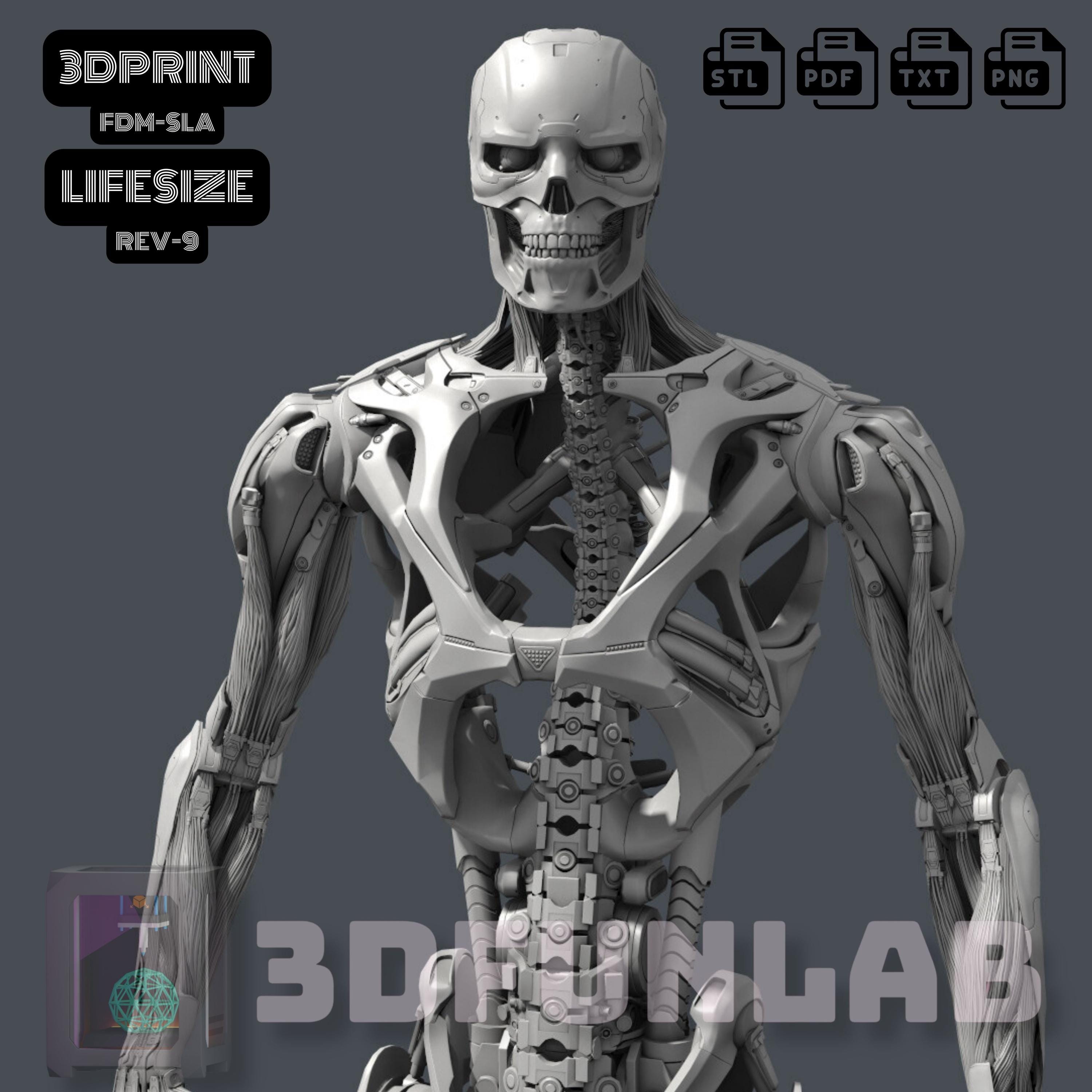 Terminator Rev-9 Endoskeleton, Real Details, Life Size, Assembly ...