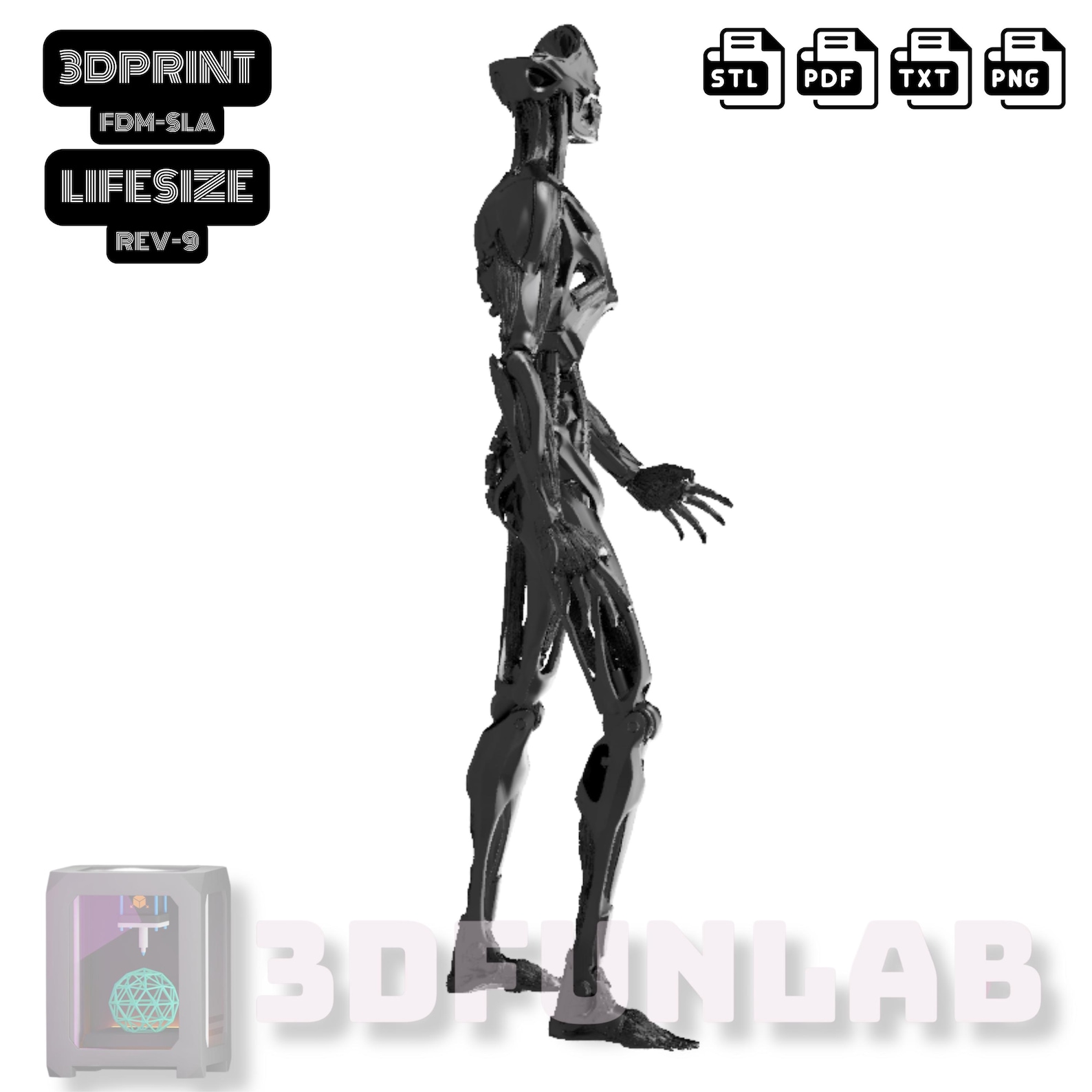 Terminator Rev-9 Endoskeleton, Real Details, Life Size, Assembly ...