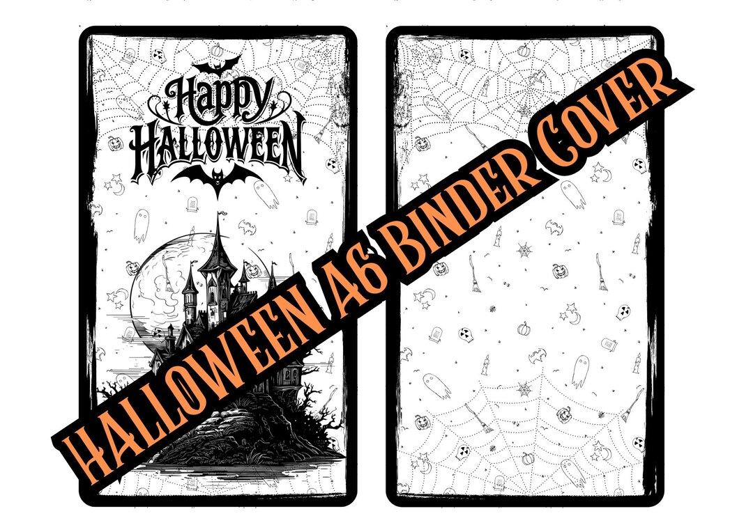 Printable A6 HALLOWEEN COVERS for Budgeting Savings Binder Black ...