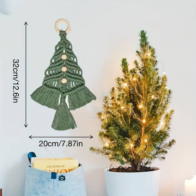 Material Kit 3pcs DIY Macramé Christmas Tree With - Etsy