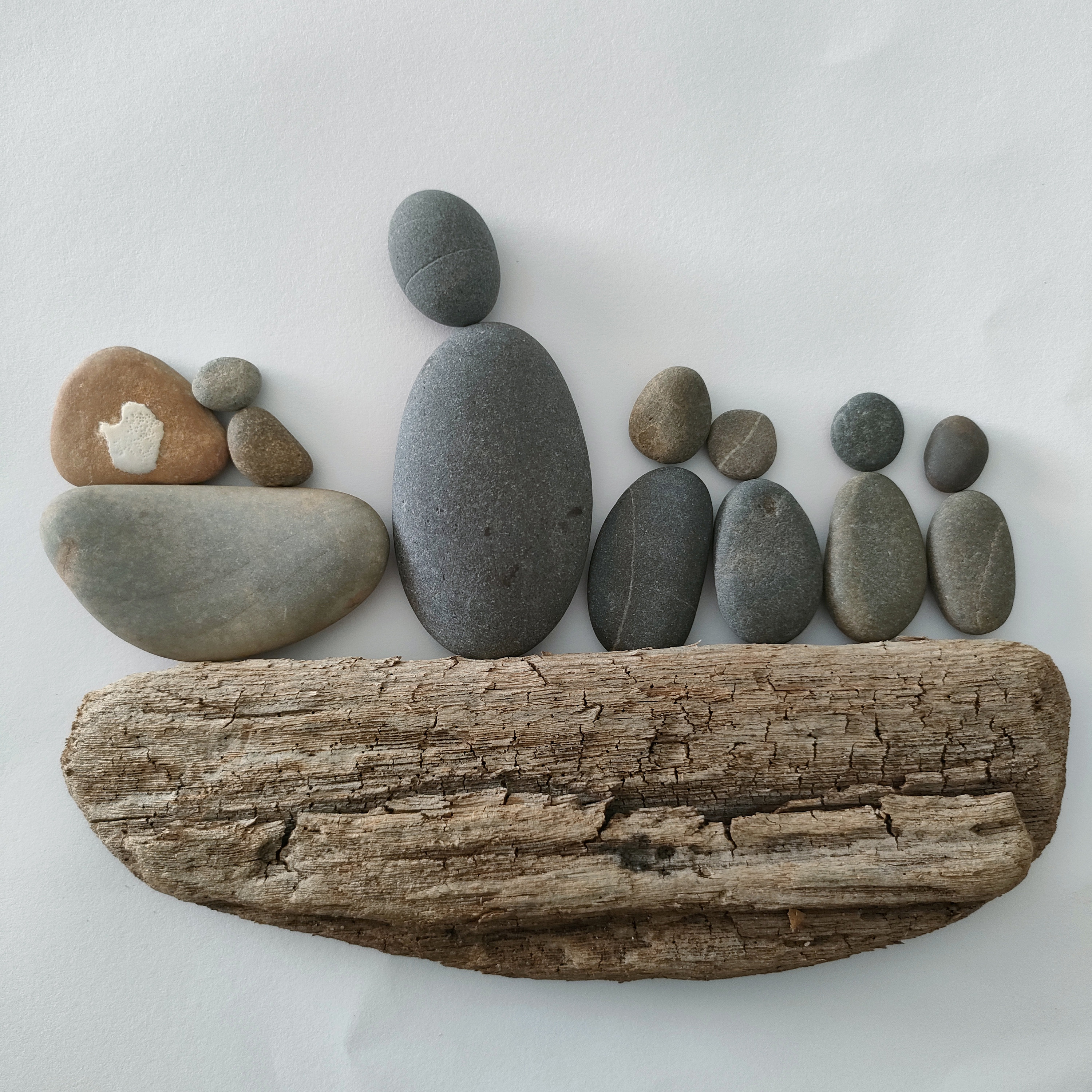 Galets plat lisse, Cadre en galets créatif fait soi-même pour tout ...