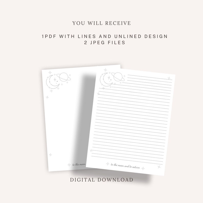 PRINTABLE Stationery Printable Writing Paper Printable Stationery ...