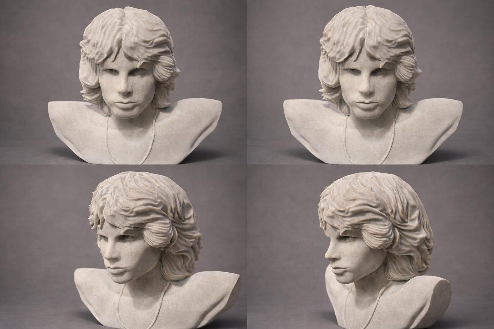 Jim Morrison Bust – 3D Printed Sculpture - Etsy