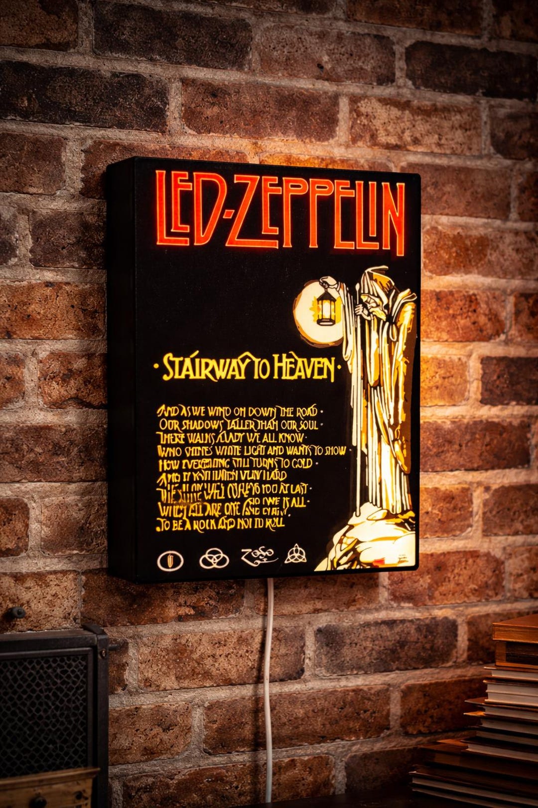 Led Zeppelin “stairway to Heaven” LED Light Box - Etsy