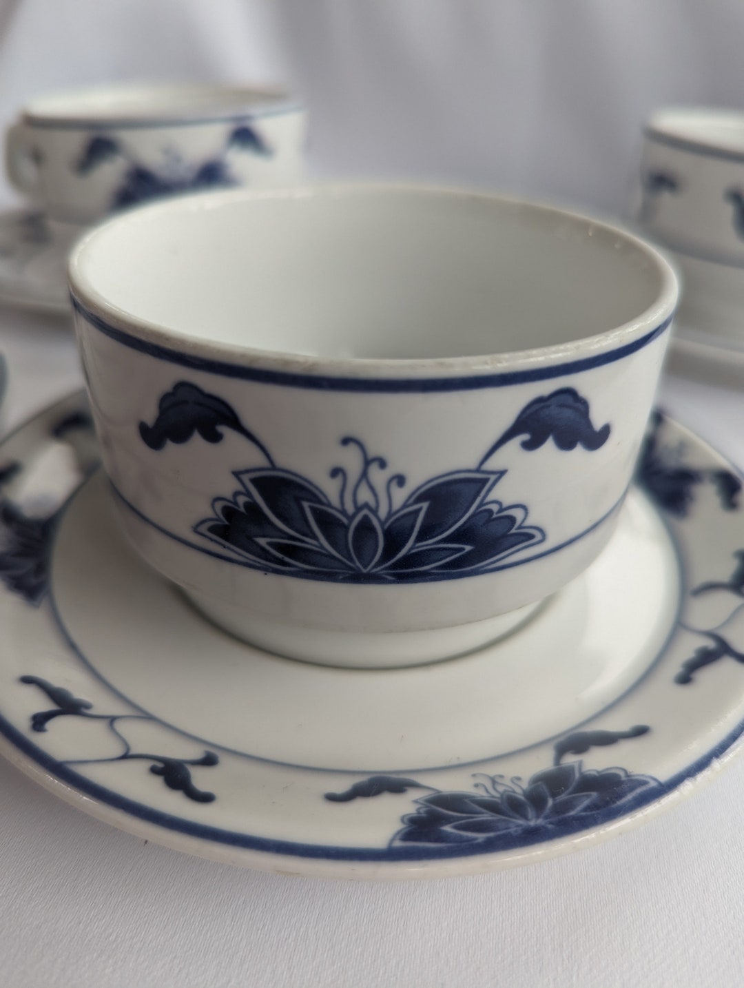 Vintage Tatung in Glaze Discontinued "water Lily" Pattern - Seven (7 ...