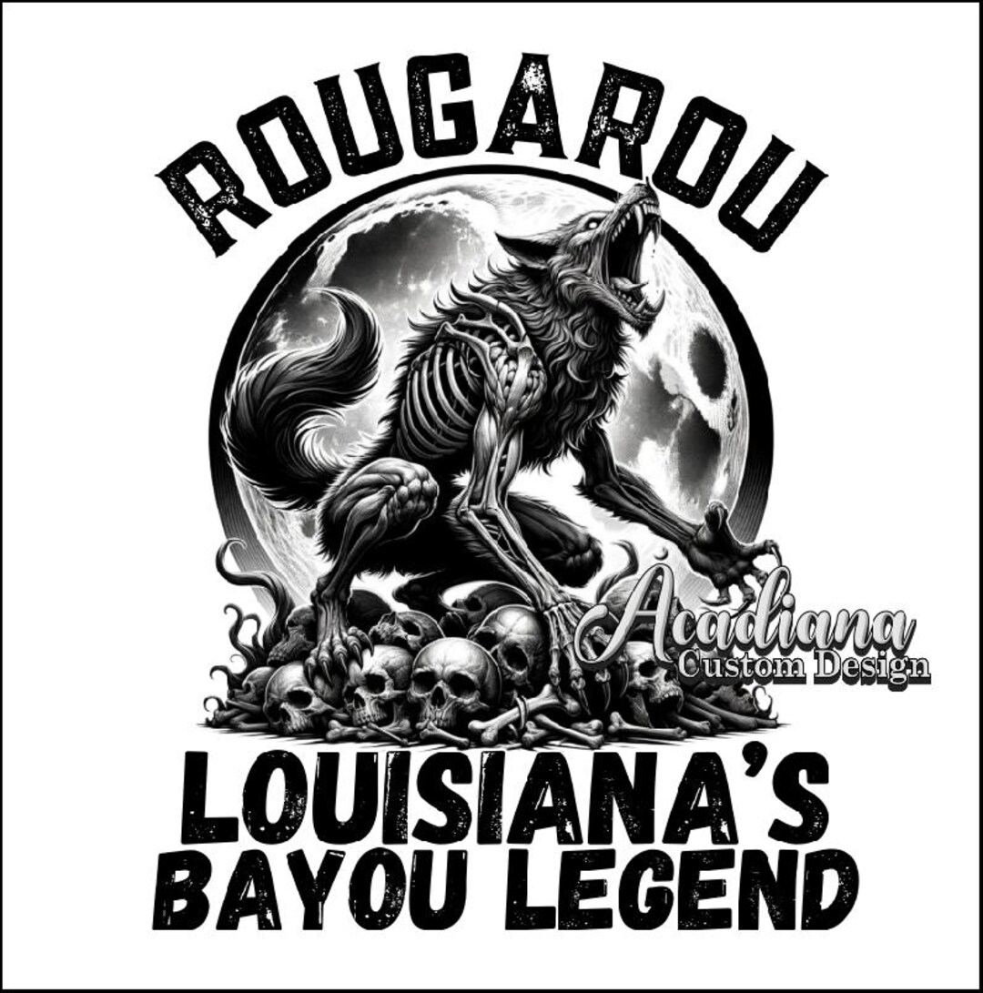 Cajun Rougarou Digital File PNG File Ready to Print Sublimation or DTF ...
