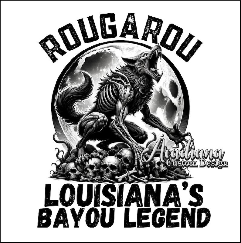 Cajun Rougarou Digital File PNG File Ready to Print Sublimation or DTF ...
