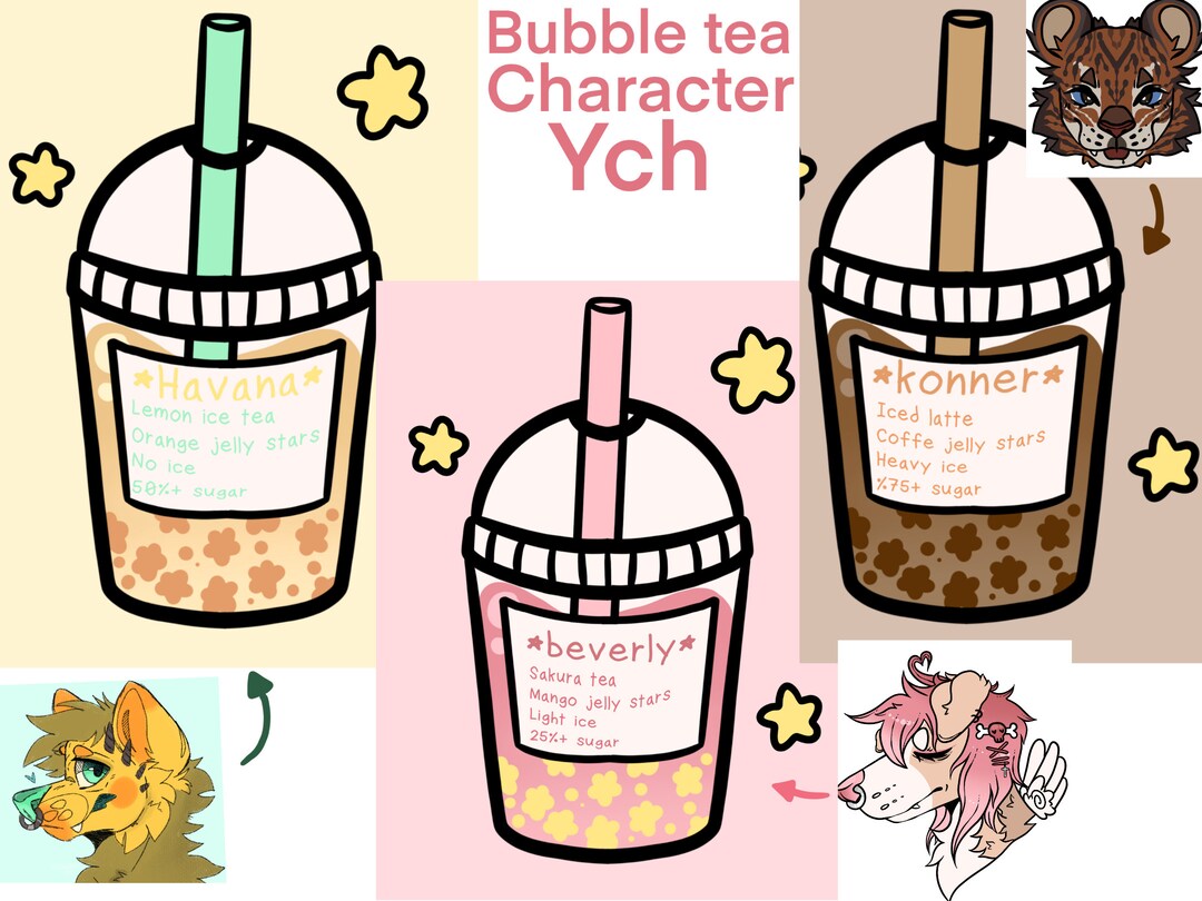 Bubble Tea Boba YCH Base Fill - Etsy