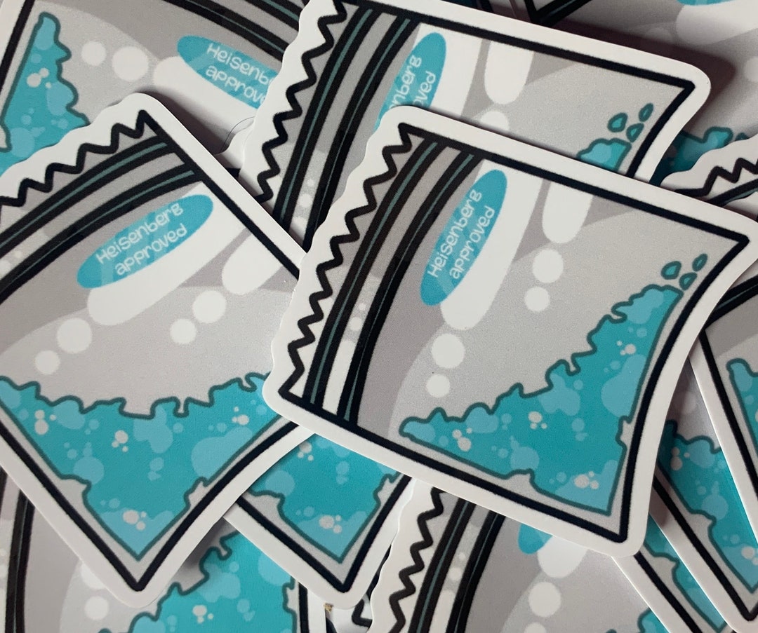 Breaking Bad Walter White Heisenberg Blue Glass Bag Sticker Vinyl - Etsy