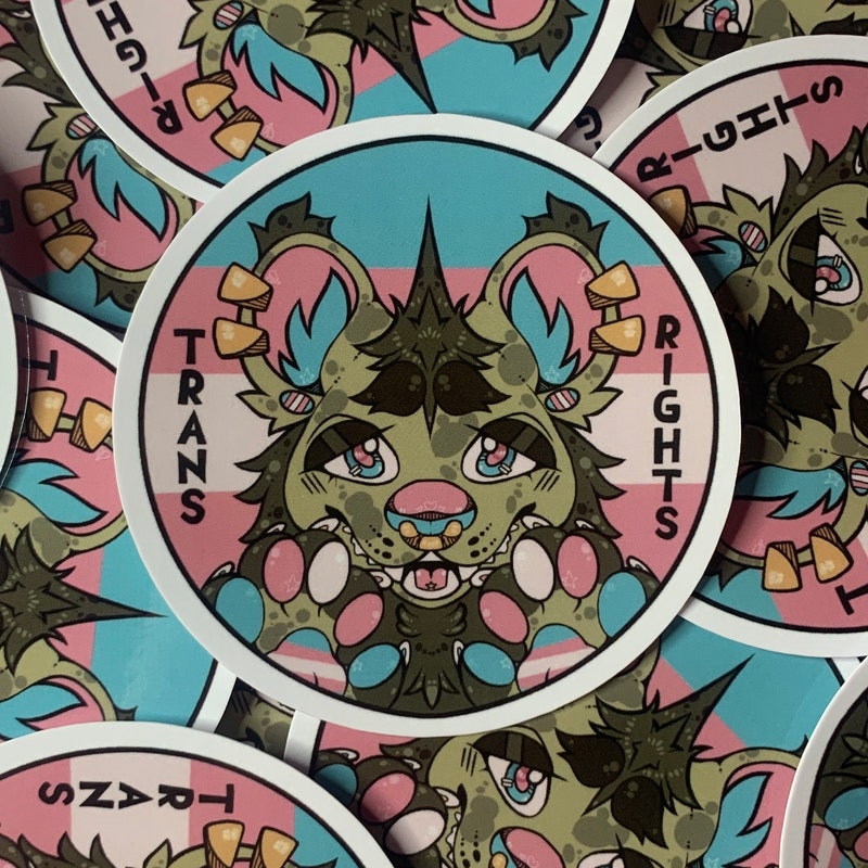 Furry Sticker - Etsy